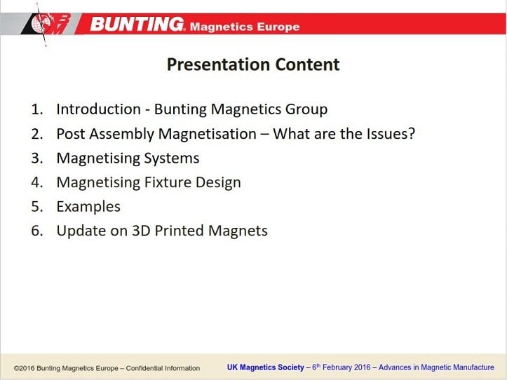 Post assembly Magnetization for PM Rotor Manufacture - Bunting DuBois